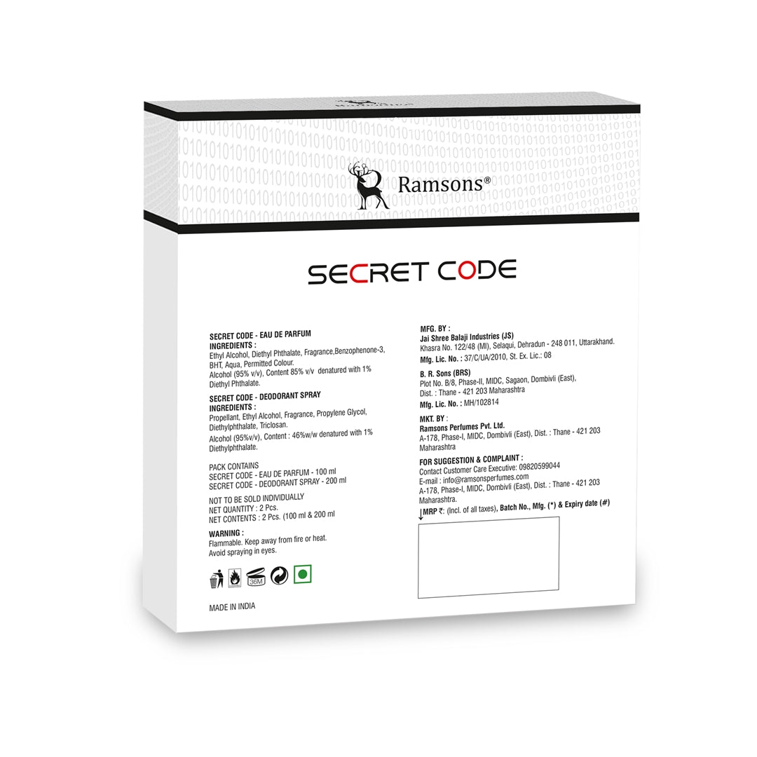 Secret Code Gift Set – Ramsons Perfumes