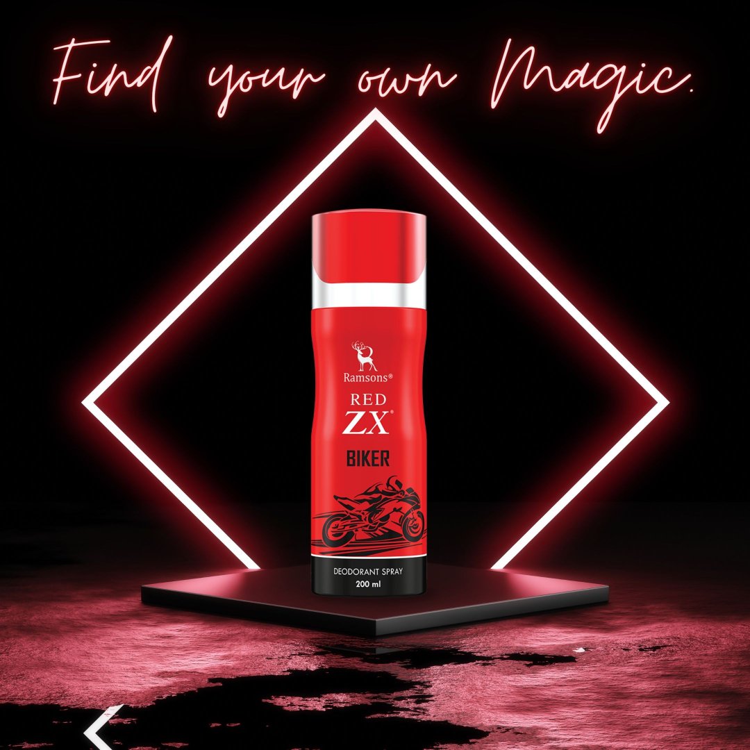 RED ZX BIKER Deodorant Spray – Ramsons Perfumes