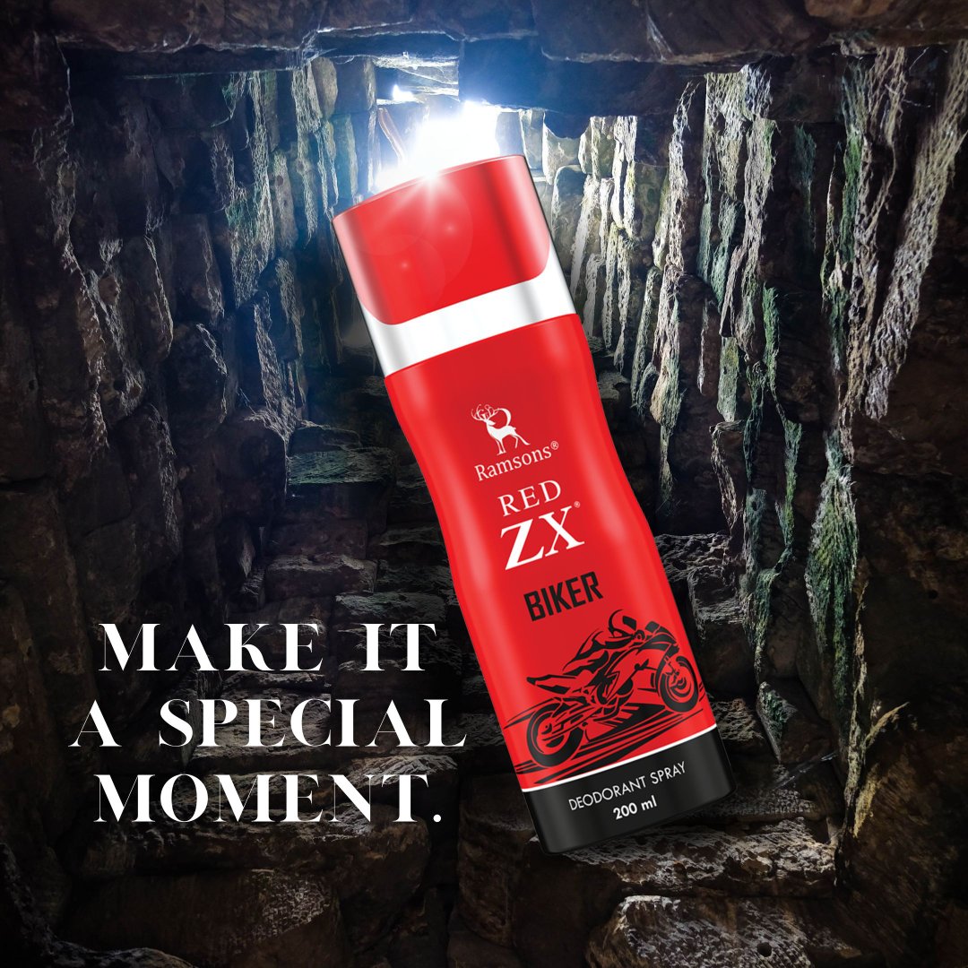 Red Zx Biker - Deodorant Spray - 200ML – Ramsons Perfumes